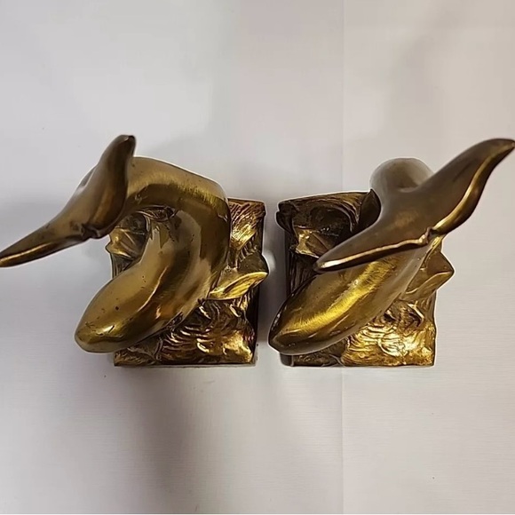 Accents | Vintage Brass Whale Bookends | Poshmark